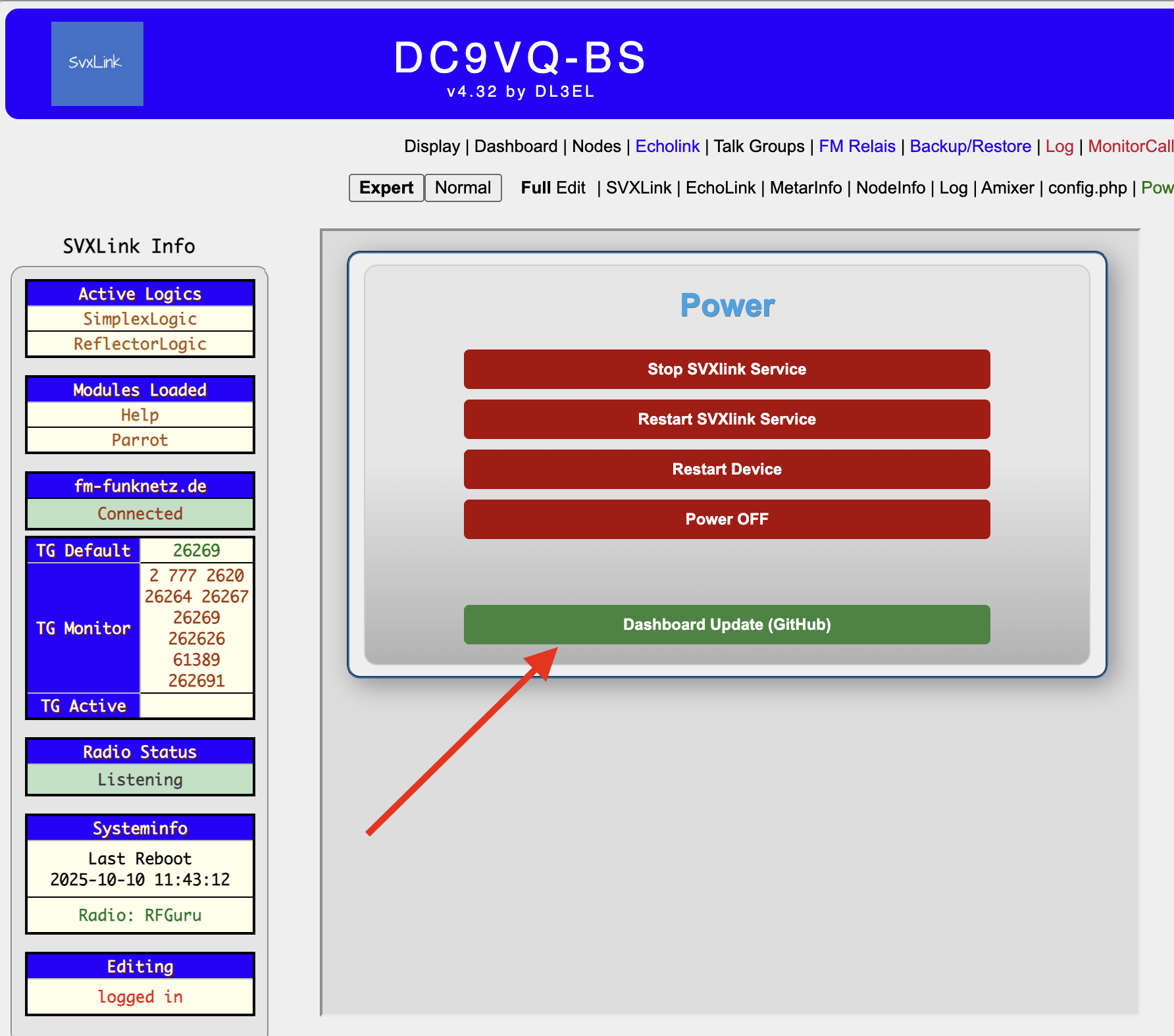 RFGuru Image Version 1.20 für das FM-Funknetz - DC9VQ